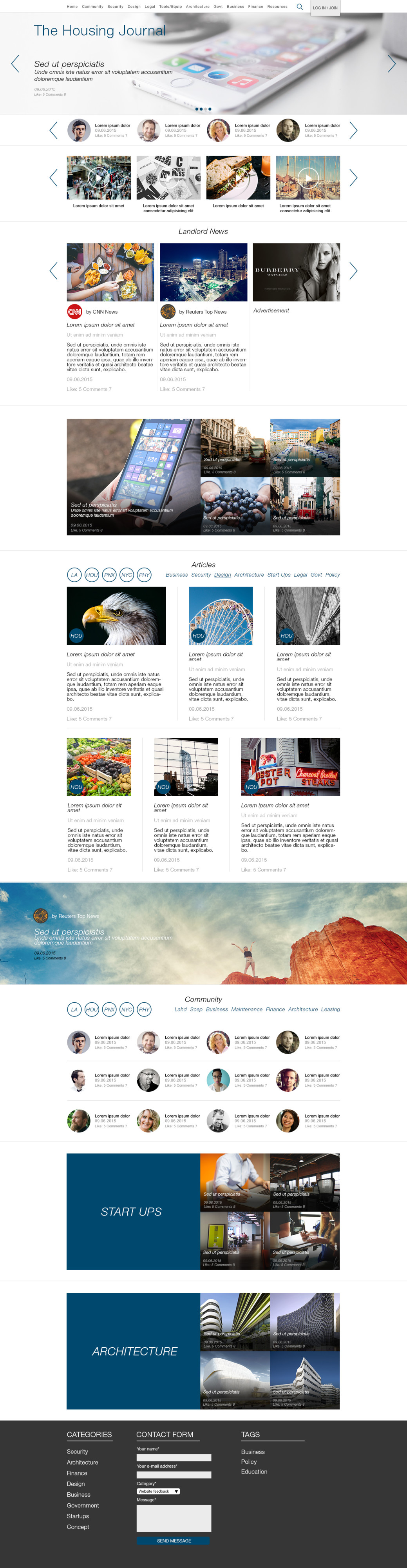 The Housing Journal Website Design | CleverCrayon Design Studio