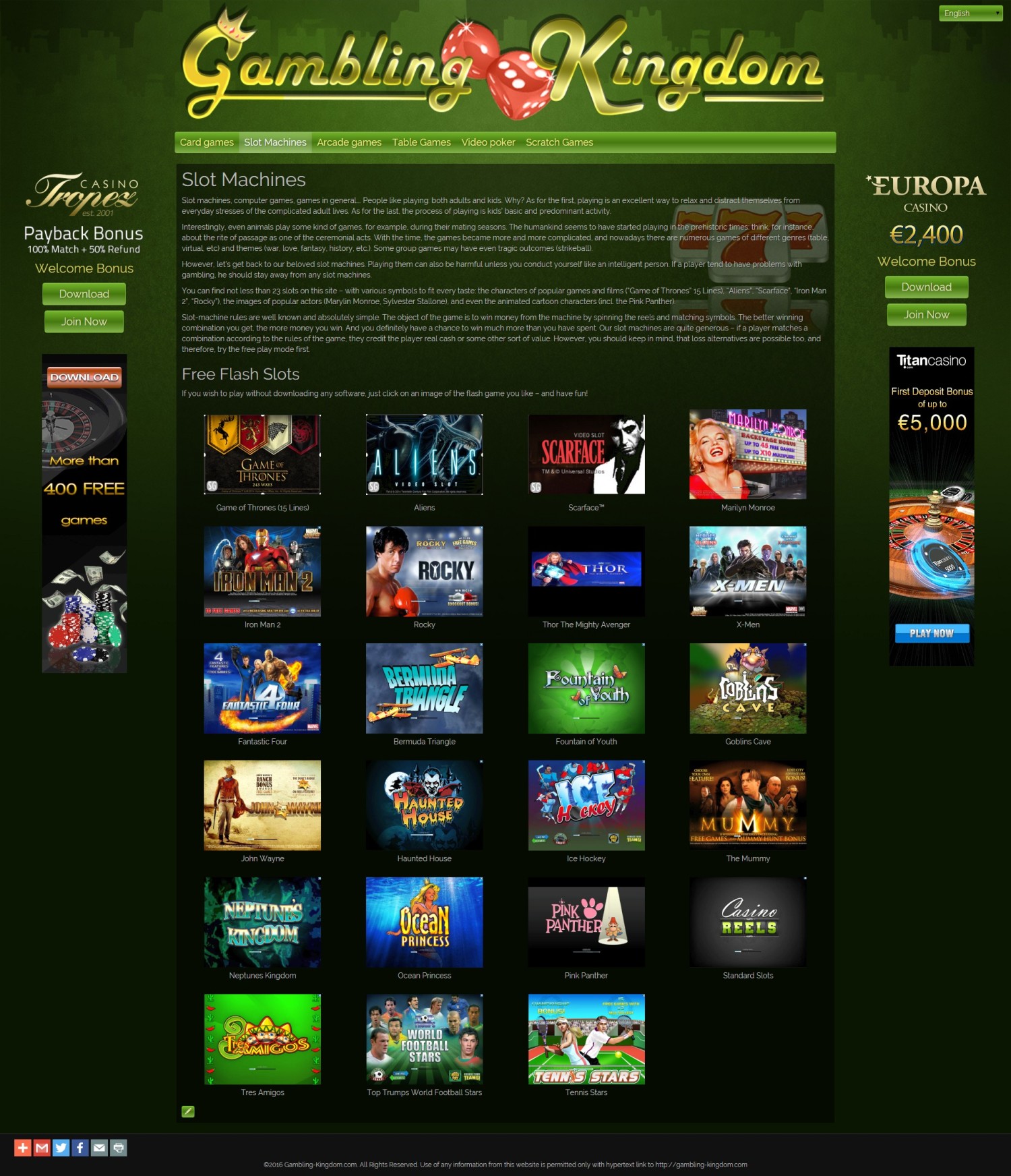 Online Gambling Games Website Design | CleverCrayon Design Studio