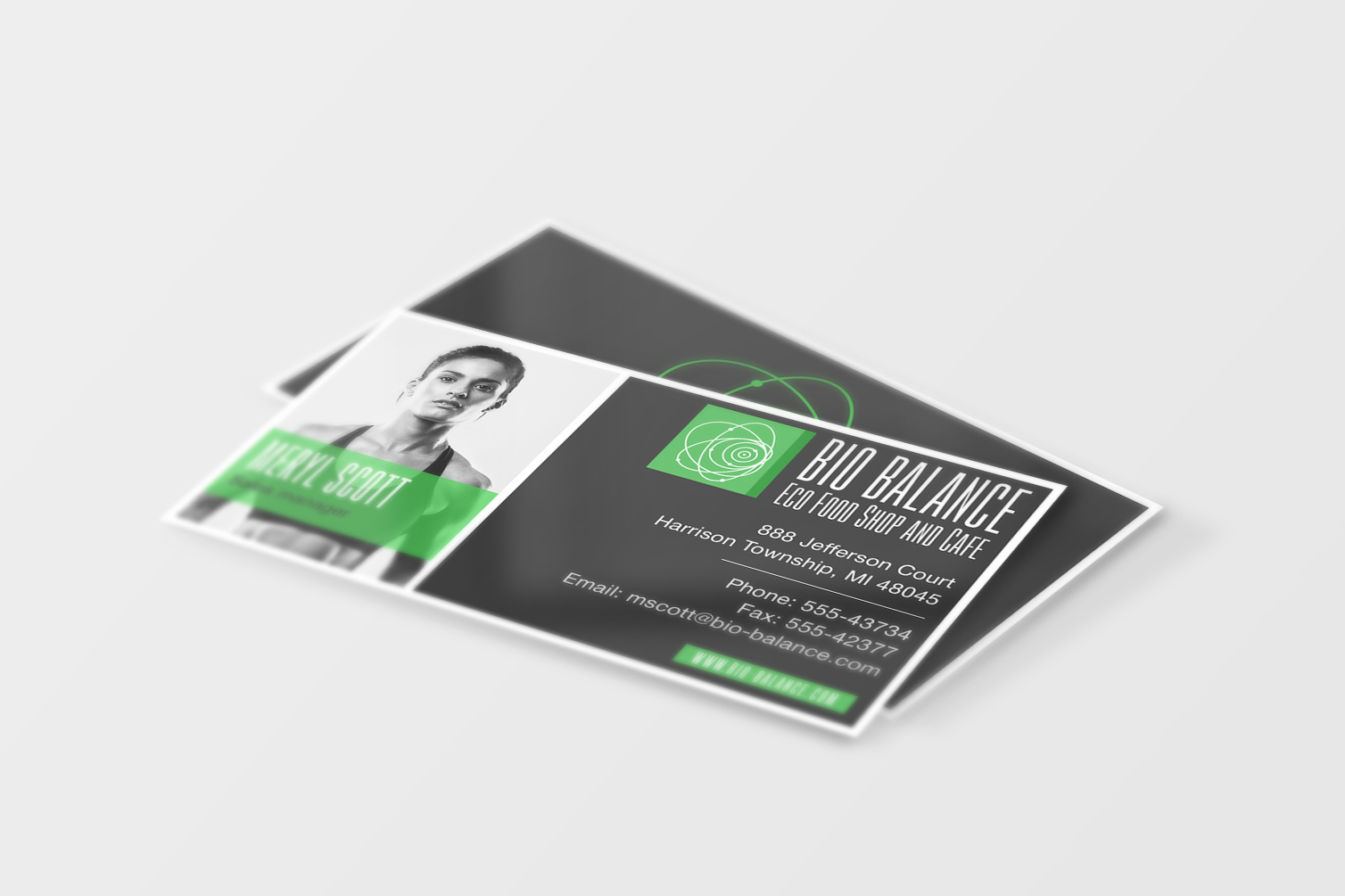Business card Bio Balance | CleverCrayon Design Studio